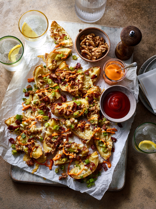 Loaded California Walnut Potato Skins - California Walnuts